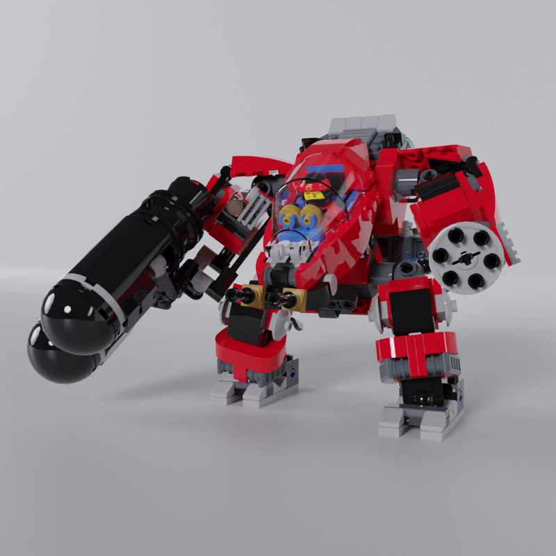 LEGO MOC Kai's Fire Mech by Alex_Qwerty | Rebrickable - Build with LEGO