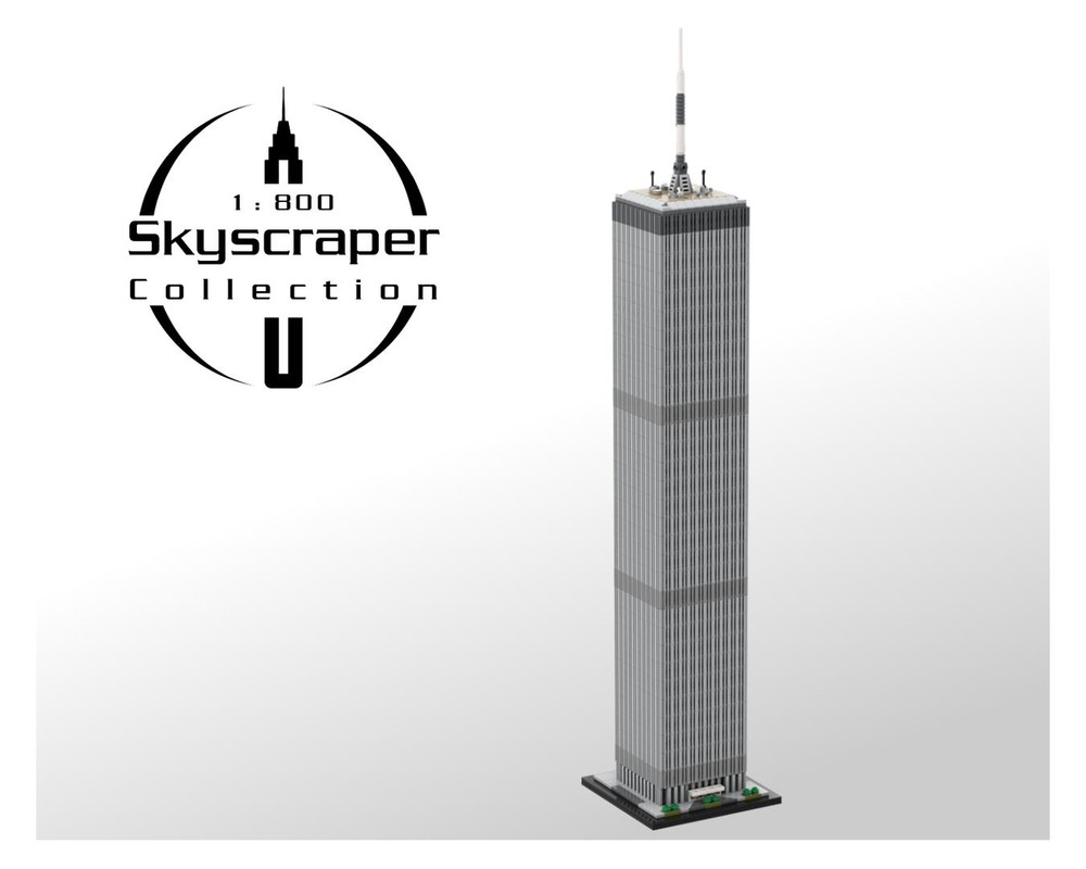LEGO MOC World Trade Center 1:800 Scale (North Tower) by SPBrix ...