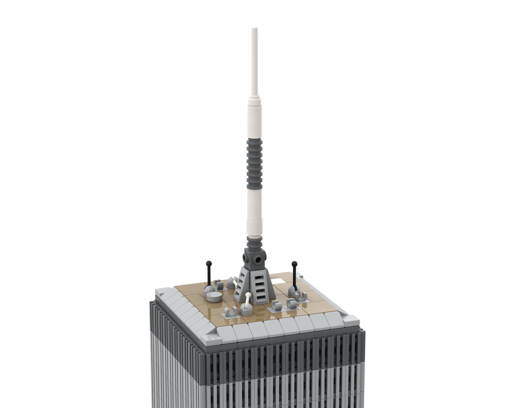 Lego Moc World Trade Center 1800 Scale North Tower By Spbrix