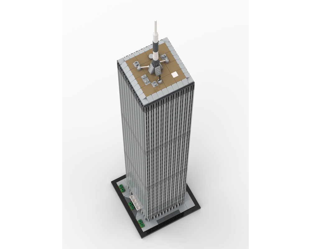 LEGO MOC World Trade Center 1:800 Scale (North Tower) by SPBrix ...