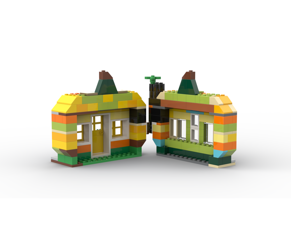 Lego Moc 10698 Pumpkin House By Lenarex Rebrickable Build With Lego