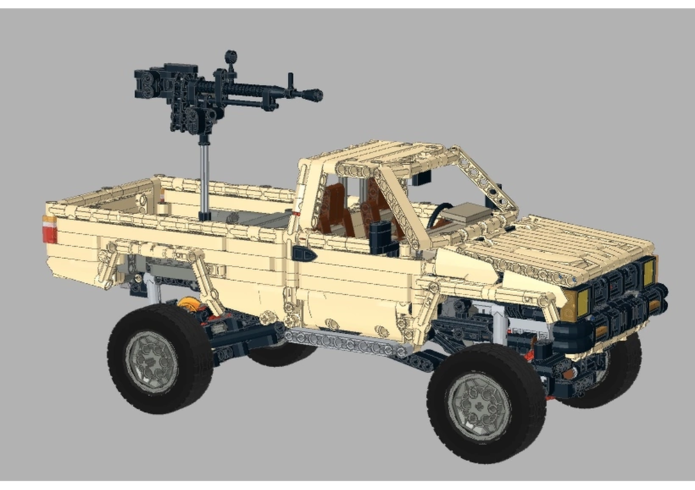 Lego Moc Toyota Hilux 4wd Single Cab Power Functions White By Rm8