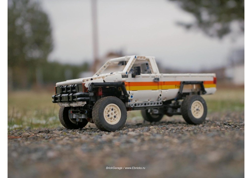 Lego Moc Toyota Hilux 4wd Single Cab Power Functions White By Rm8