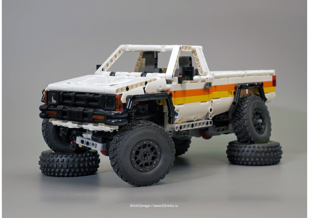 Lego Moc Toyota Hilux 4wd Single Cab Power Functions White By Rm8