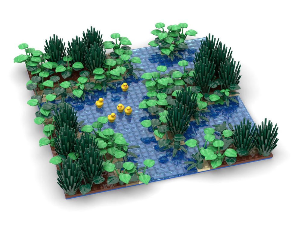LEGO MOC Little Water Landscape by pimpdabricks | Rebrickable - Build ...