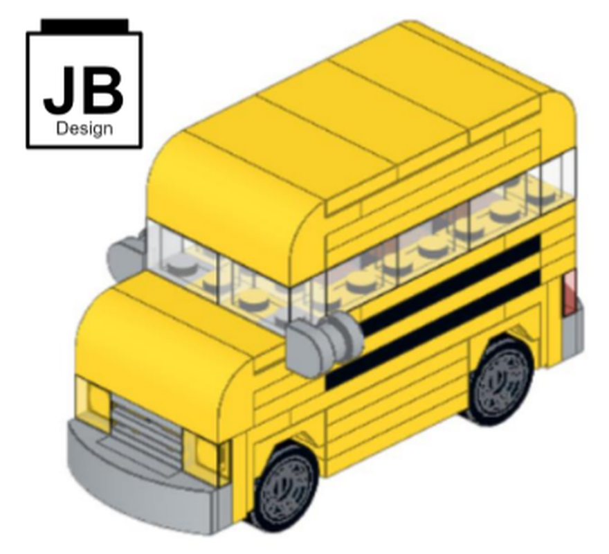 LEGO MOC American School Bus by JBDesign | Rebrickable - Build with LEGO