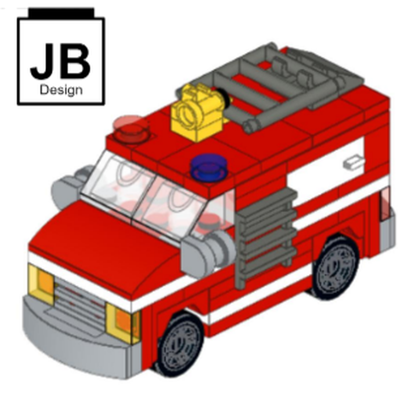 LEGO MOC Fire truck by JBDesign | Rebrickable - Build with LEGO