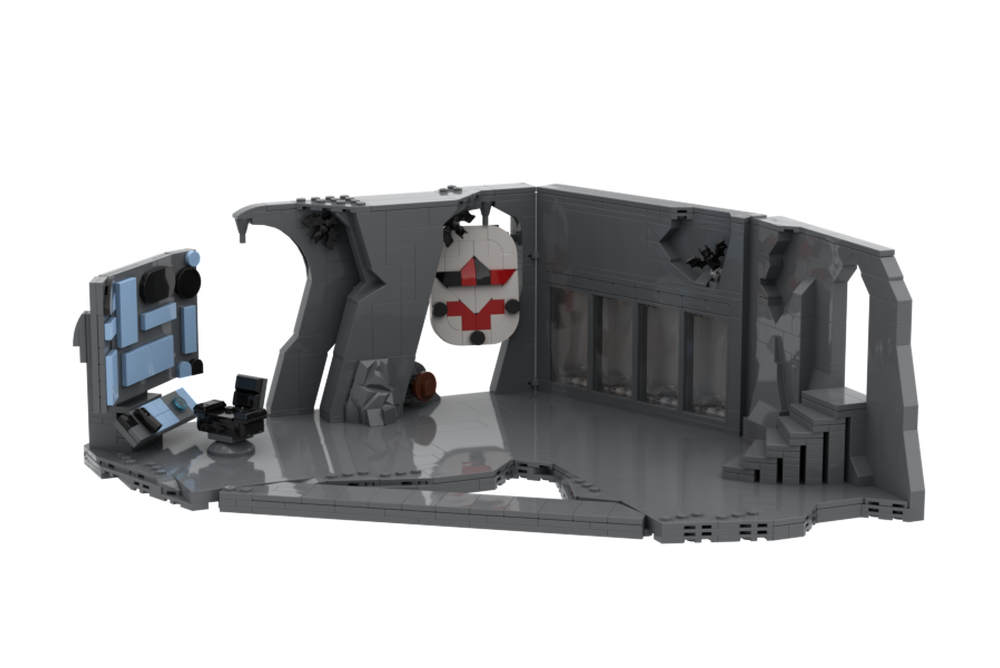Lego Moc Batcave Minifigure Display Batcomputer By Bricksbyjim