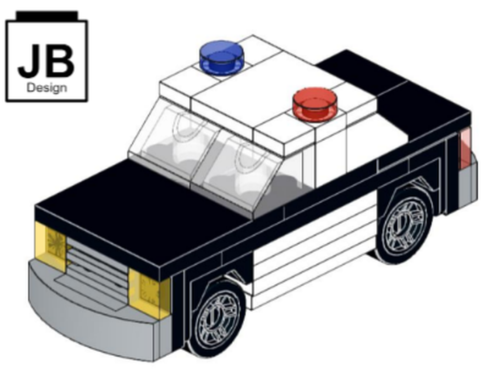 LEGO MOC Police car by JBDesign | Rebrickable - Build with LEGO