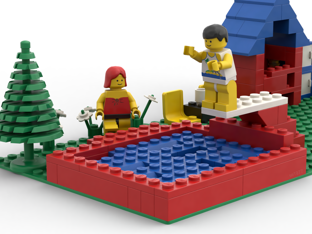 LEGO MOC 6370 Swimming pool by se1977 | Rebrickable - Build with LEGO