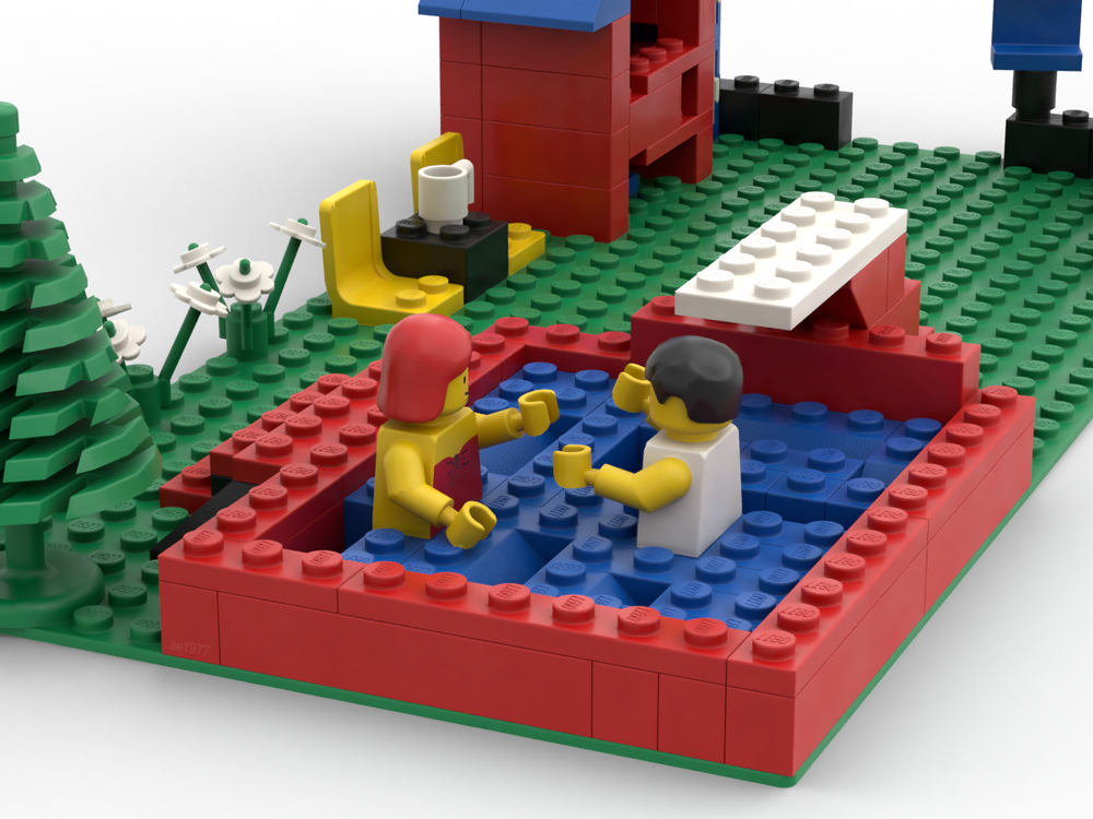 LEGO MOC 6370 Swimming pool by se1977 | Rebrickable - Build with LEGO