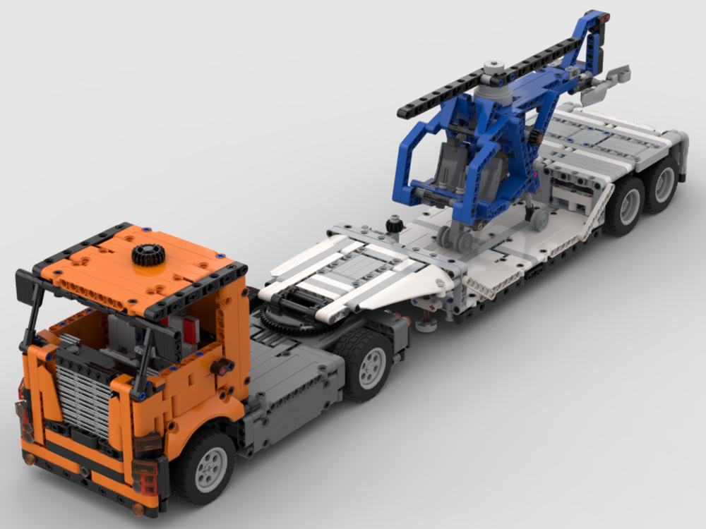 LEGO MOC 42128 Trailer with Helicopter by artemisovsky | Rebrickable - Build with LEGO
