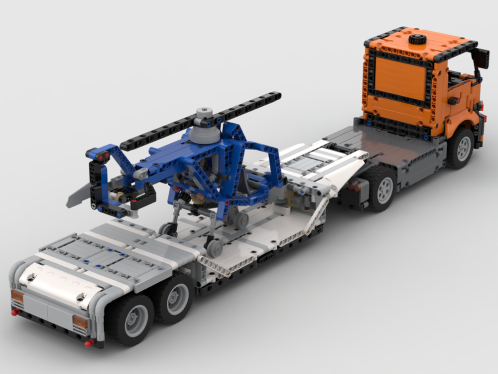 LEGO MOC 42128 Trailer with Helicopter by artemisovsky | Rebrickable - Build with LEGO