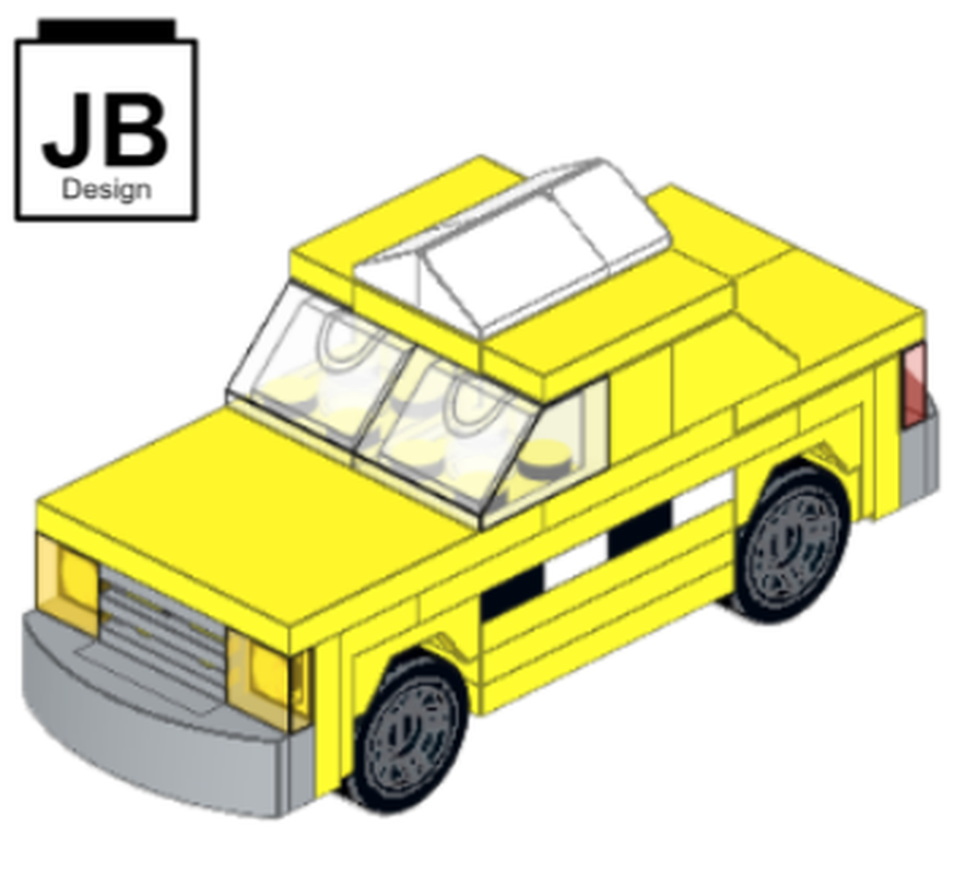 LEGO MOC America Cab by JBDesign | Rebrickable - Build with LEGO