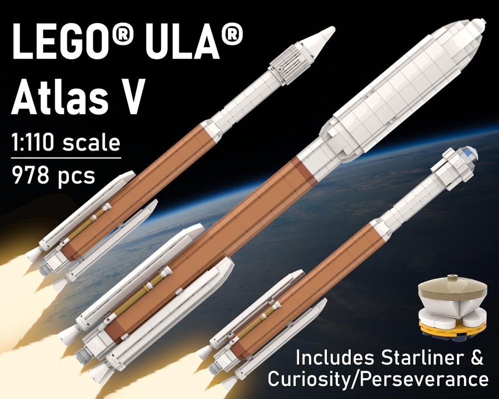 LEGO MOC Atlas V Collection [Saturn V scale] by 0rig0 | Rebrickable ...