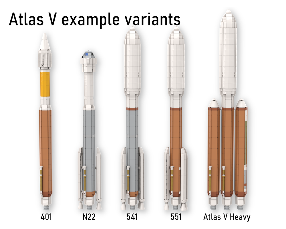 Lego Moc Atlas V Collection Saturn V Scale By 0rig0 Rebrickable
