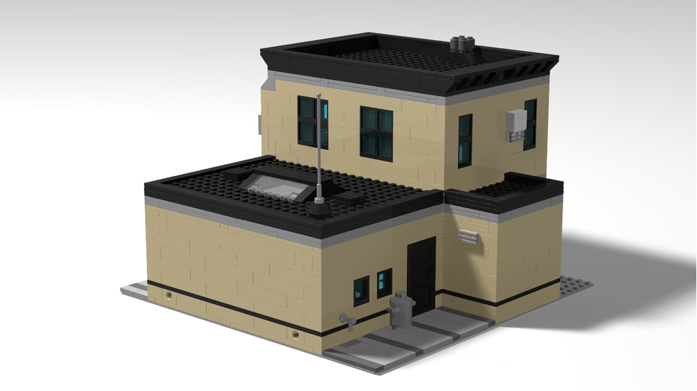 LEGO MOC Modular Police Station by rexss12 | Rebrickable - Build with LEGO