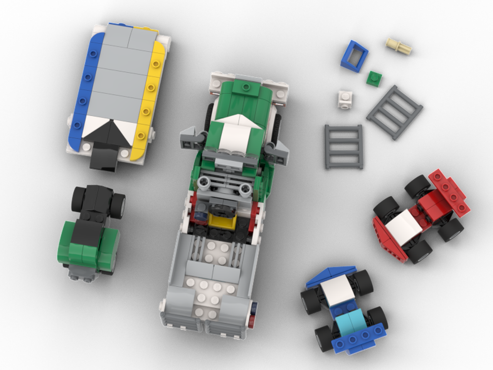 Lego Moc 31113 Octan Service Truck By Hoppepe Rebrickable Build