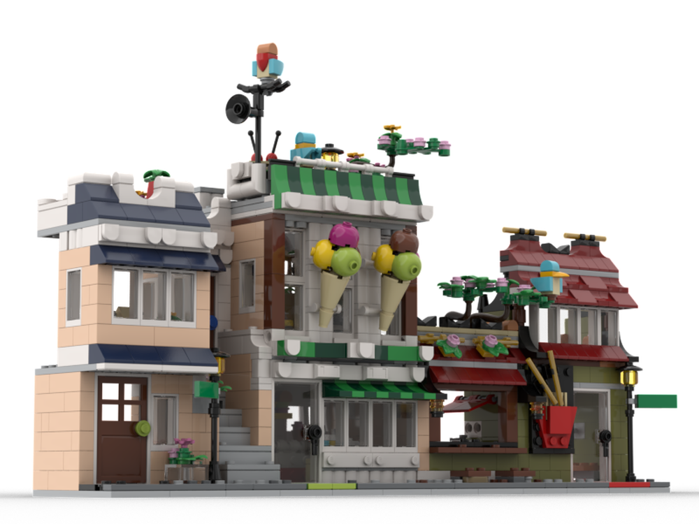 LEGO MOC Noodle street by Matalamaa | Rebrickable - Build with LEGO