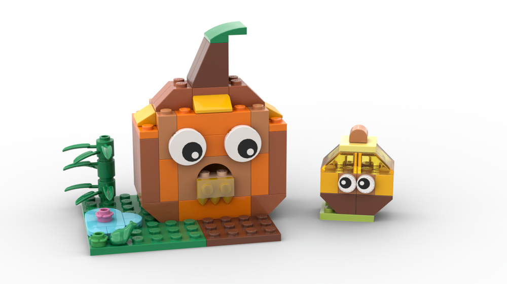 LEGO MOC 11021 Pumpkin by Lenarex | Rebrickable - Build with LEGO