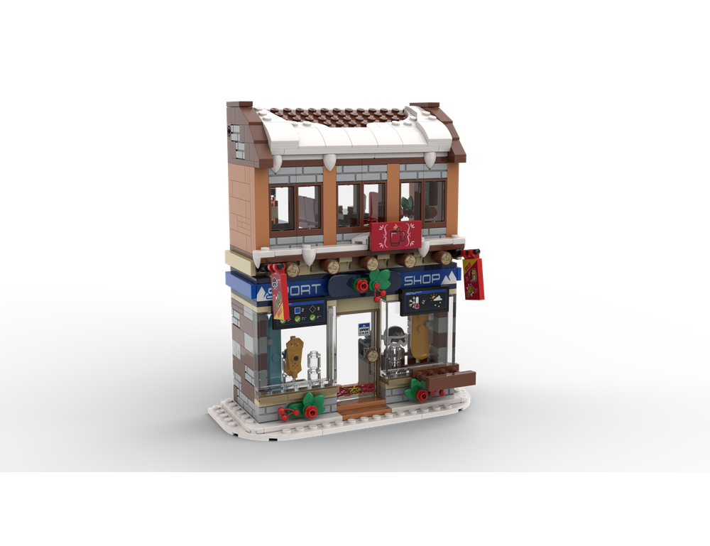 LEGO MOC Sports Shop and Coffee Lodge by Tijll | Rebrickable - Build ...