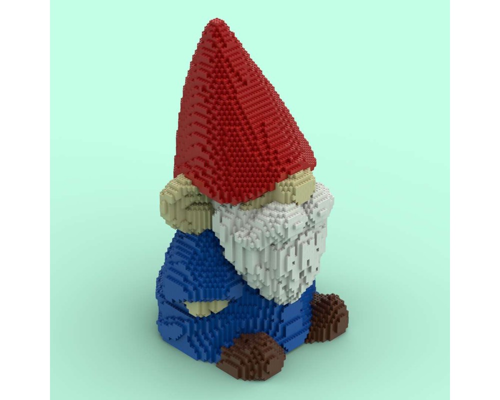 Lego Moc Garden Gnome By Otterbournelego Rebrickable Build With Lego