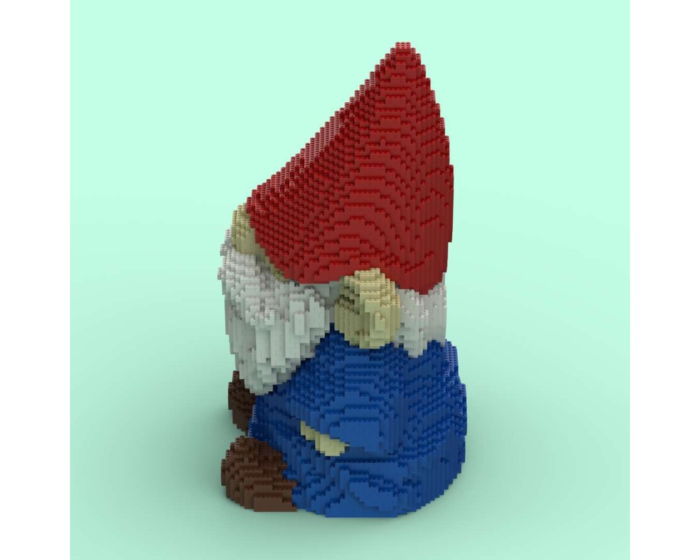 Lego Moc Garden Gnome By Otterbournelego Rebrickable Build With Lego