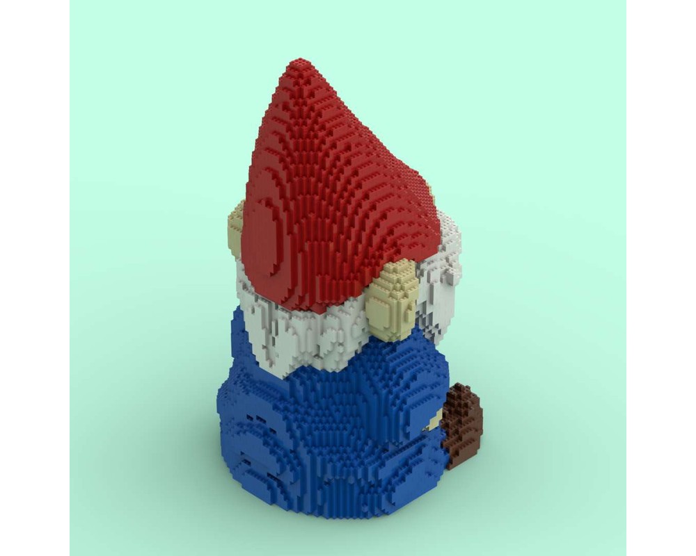 Lego Moc Garden Gnome By Otterbournelego Rebrickable Build With Lego