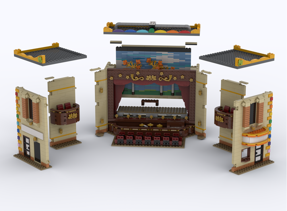 LEGO MOC The Rainbow Theater by revilor | Rebrickable - Build with LEGO