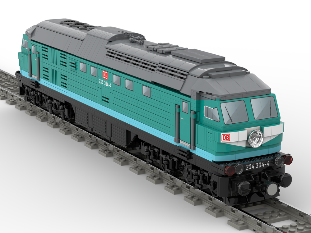 LEGO MOC Diesel Locomotive BR234 304-4 by langemat | Rebrickable ...