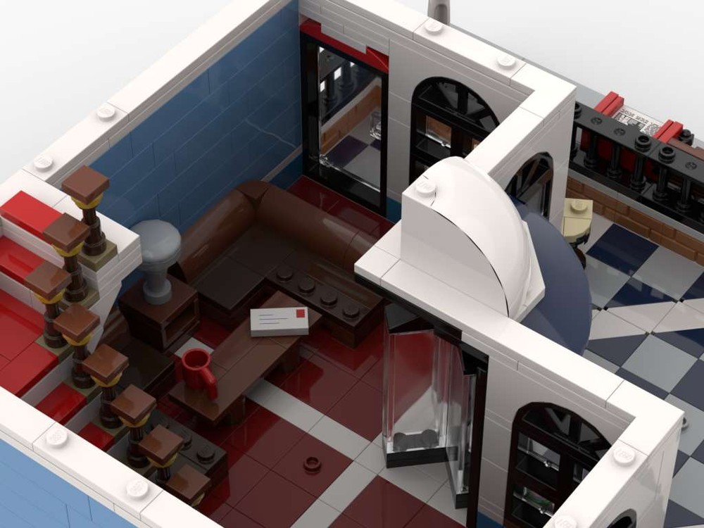 LEGO MOC Corner Hotel by IBrickedItUp | Rebrickable - Build with LEGO