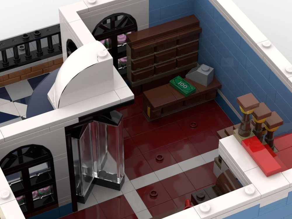 LEGO MOC Corner Hotel by IBrickedItUp | Rebrickable - Build with LEGO