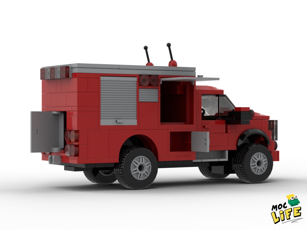 LEGO MOC-127455 Ford F-250 regular cab fire responder by MocLife ...