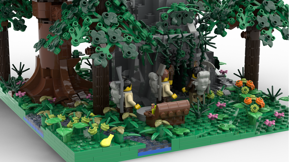 LEGO MOC Cave in the woods by BartekS88 | Rebrickable - Build with LEGO