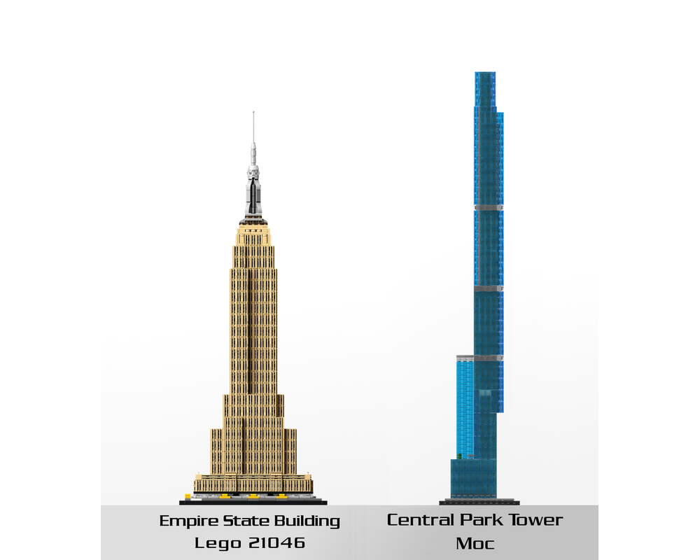 Lego Moc Central Park Tower 1800 Scale By Spbrix Rebrickable Build