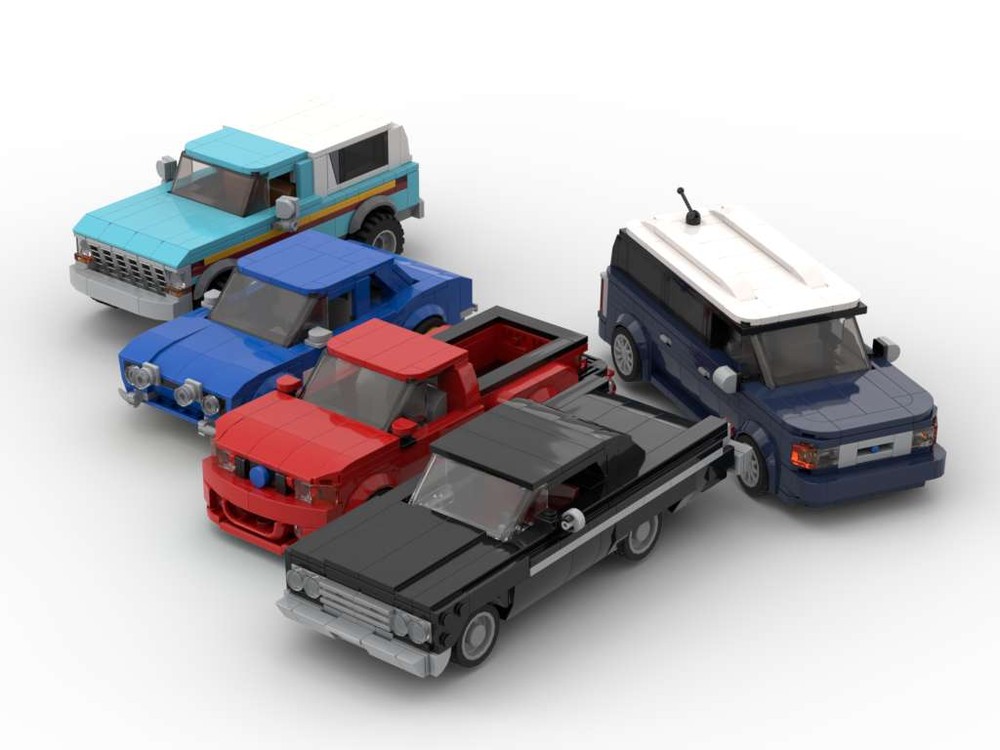 LEGO MOC-127522 Built Tough Vehicle Pack #4 - Set of Five Vehicles by ...