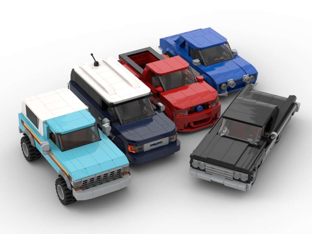 Lego Moc Ford Vehicle Pack 4 Set Of Five Vehicles By Ibrickeditup