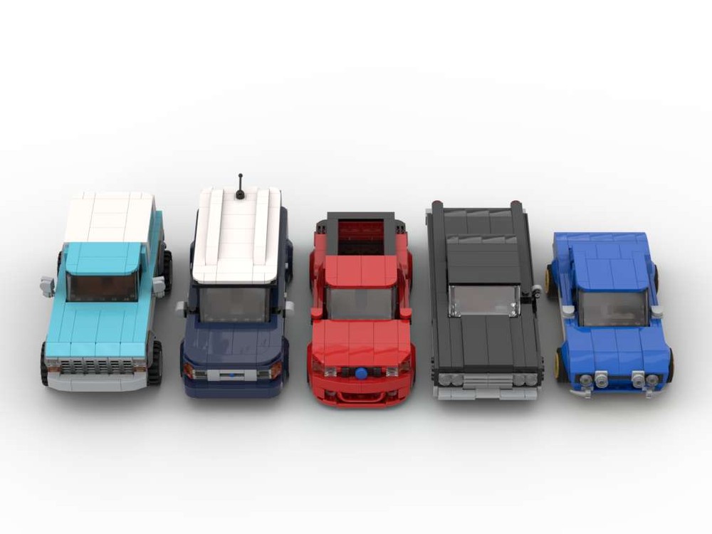 Lego Moc Ford Vehicle Pack 4 Set Of Five Vehicles By Ibrickeditup