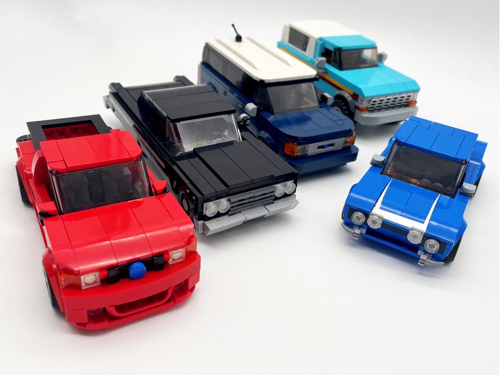 Lego Moc Ford Vehicle Pack 4 Set Of Five Vehicles By Ibrickeditup