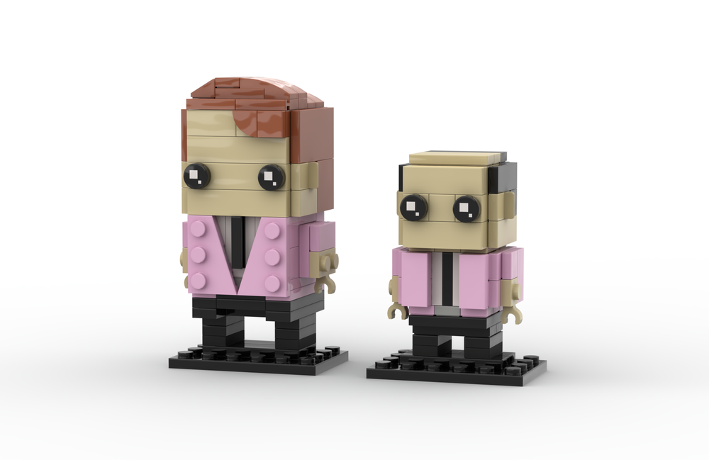 LEGO MOC Twins Brickheadz by SafeBrickz | Rebrickable - Build with LEGO
