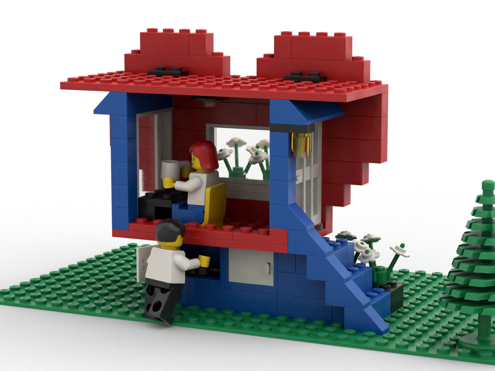 LEGO MOC 6370 Heart shaped house by se1977 | Rebrickable - Build with LEGO