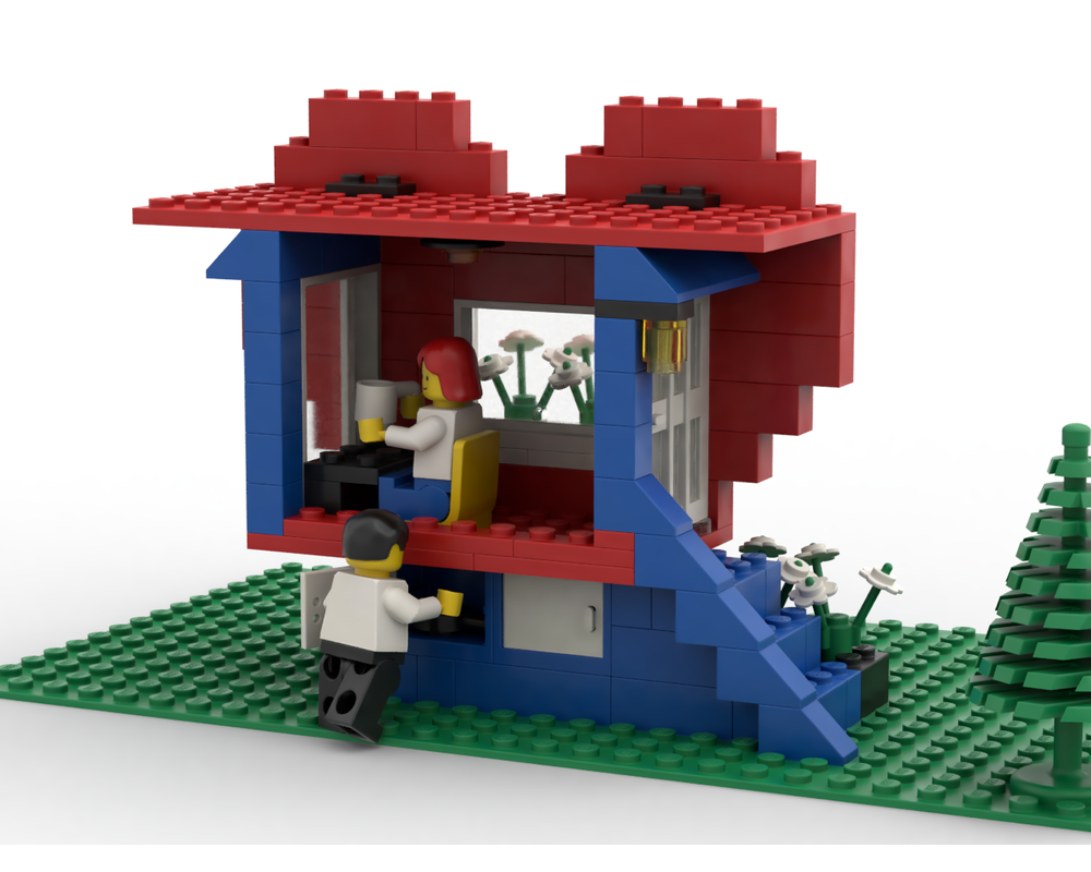 LEGO MOC 6370 Heart shaped house by se1977 | Rebrickable - Build with LEGO