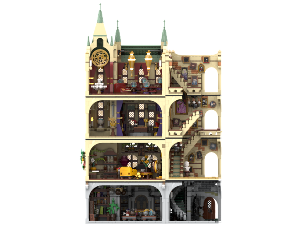 LEGO MOC The Grand Staircase 1/2 by Fancy Bricks | Rebrickable - Build ...
