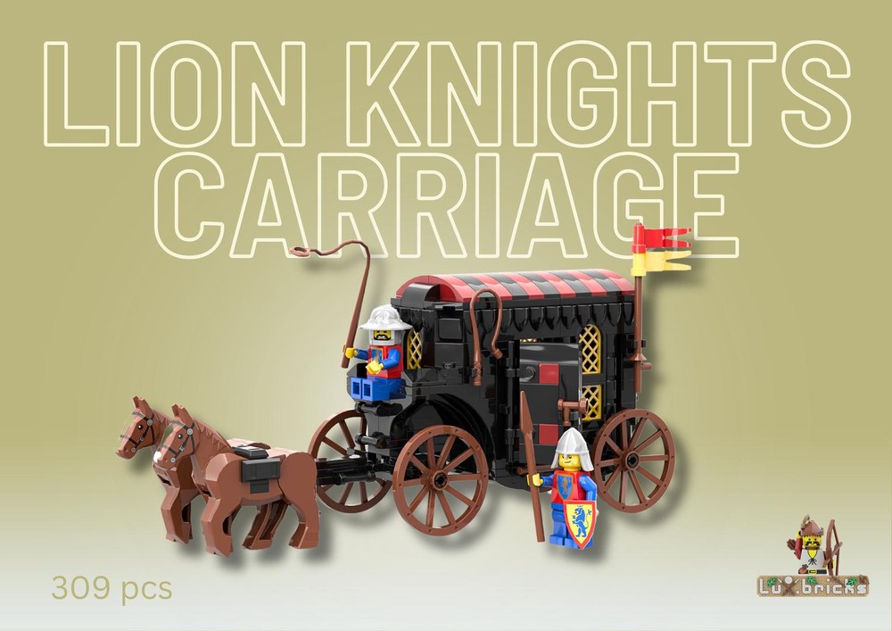 LEGO MOC-127645 Lion Knights' Carriage by lux.bricks | Rebrickable ...