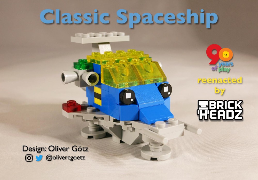 LEGO MOC-127647 Classic Spaceship BrickHeadz by olivercgoetz ...