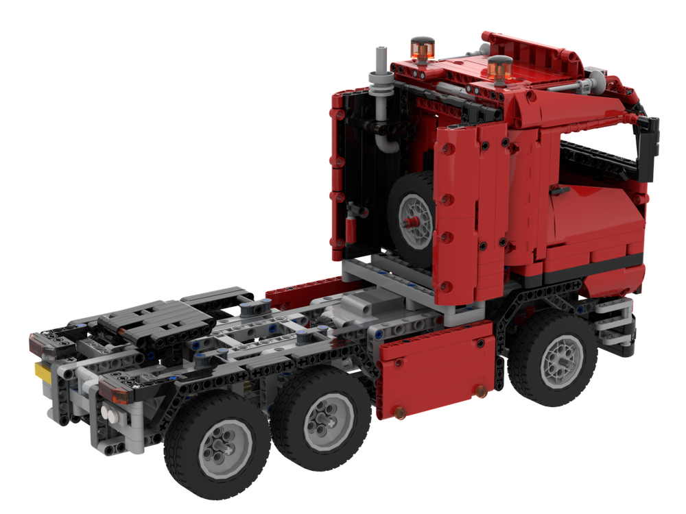 Lego Moc Big Red Rc Truck By Mla2 Rebrickable Build With Lego