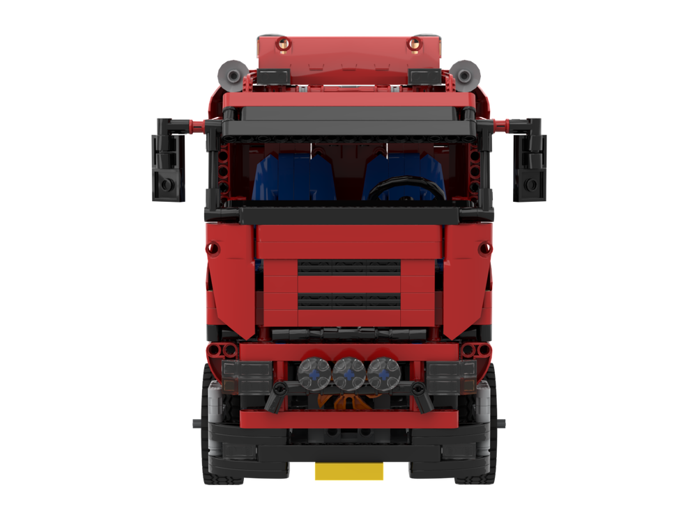 Lego Moc Big Red Rc Truck By Mla2 Rebrickable Build With Lego