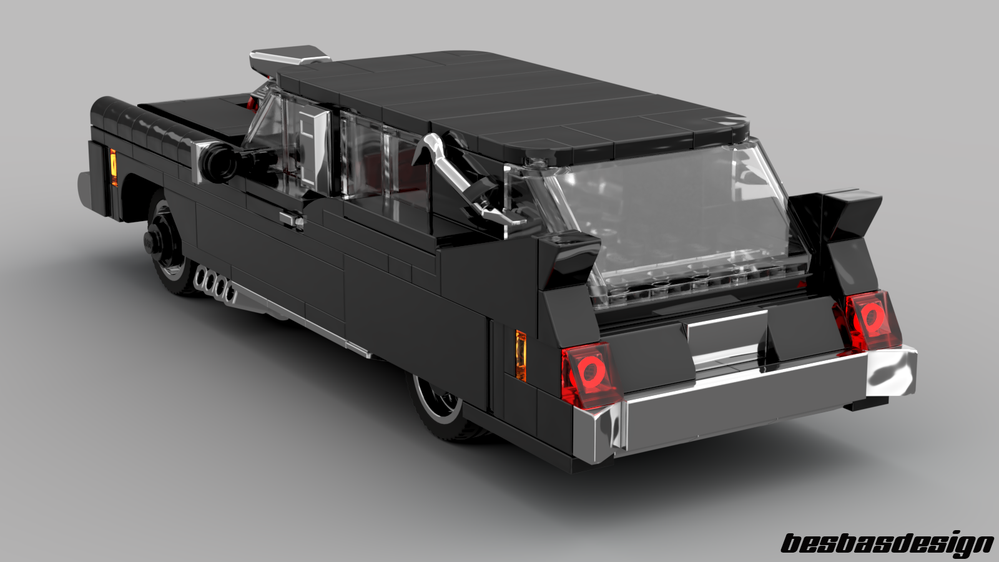 Lego Moc Cadillac Hearse By Besbasdesign Rebrickable Build With Lego