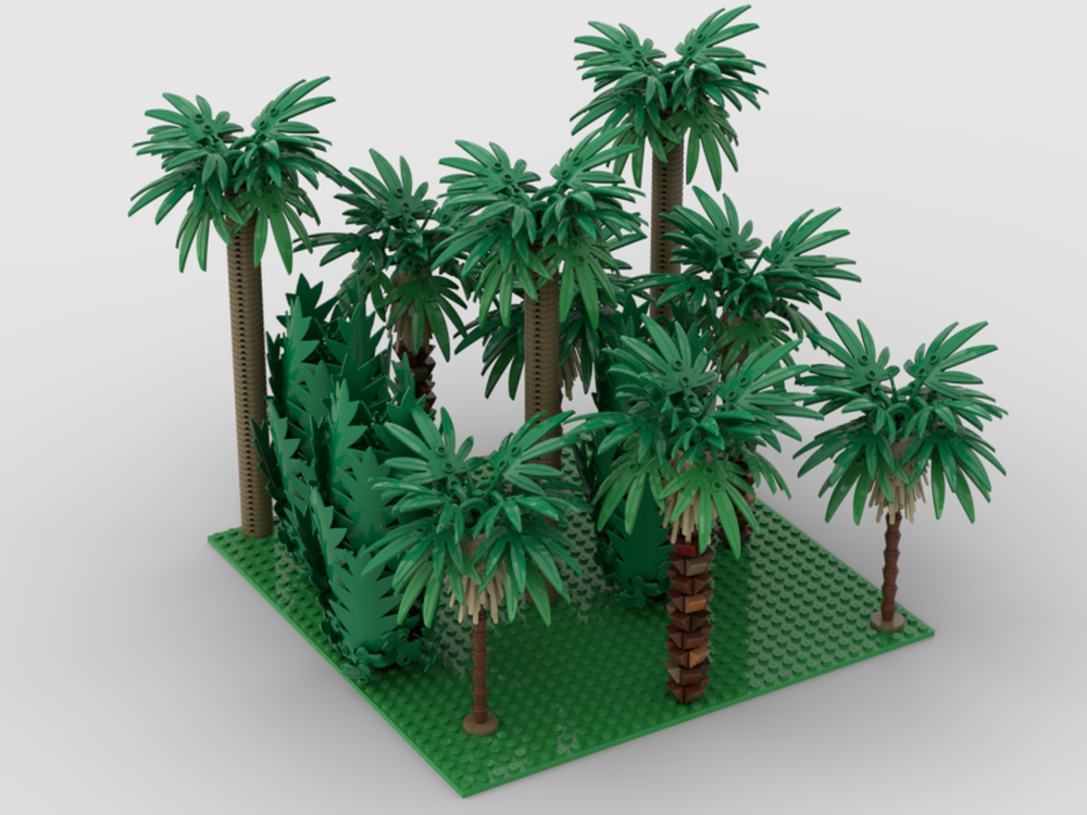 LEGO MOC Tropical Tree Pack by Bevinsbricks | Rebrickable - Build with LEGO