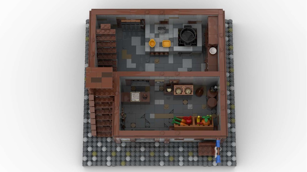Lego Moc Modular Medieval Stores By Tatay Rebrickable Build With Lego